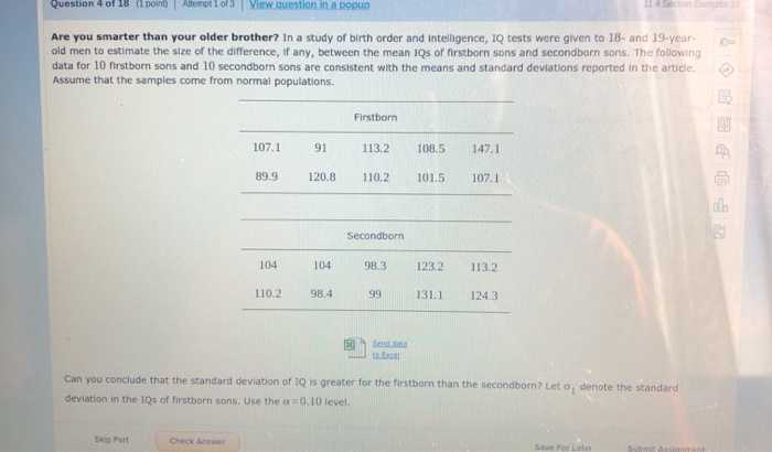 Solved Question 4 of 18 (point Allempl 1 of 3 View question | Chegg.com Solved Question 4 of 18 (point Allempl 1 of 3 View question | Chegg.com