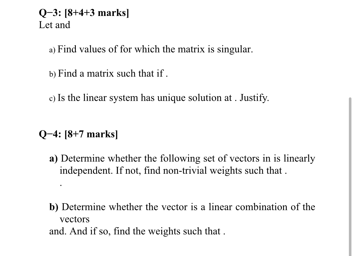 Solved Please solve all the points required in the question | Chegg.com