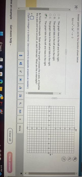 [Solved]: Answer parts (a) (e) for the function shown below