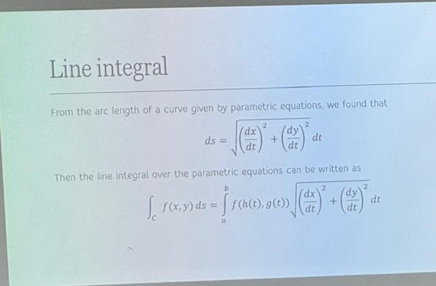 Solved Line integralFrom the are length of a curve given by | Chegg.com