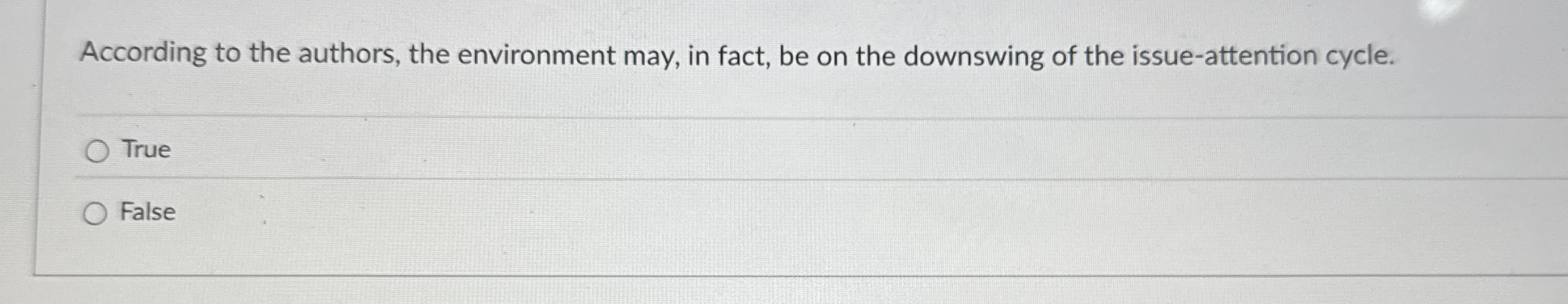 Solved According to the authors, the environment may, in | Chegg.com