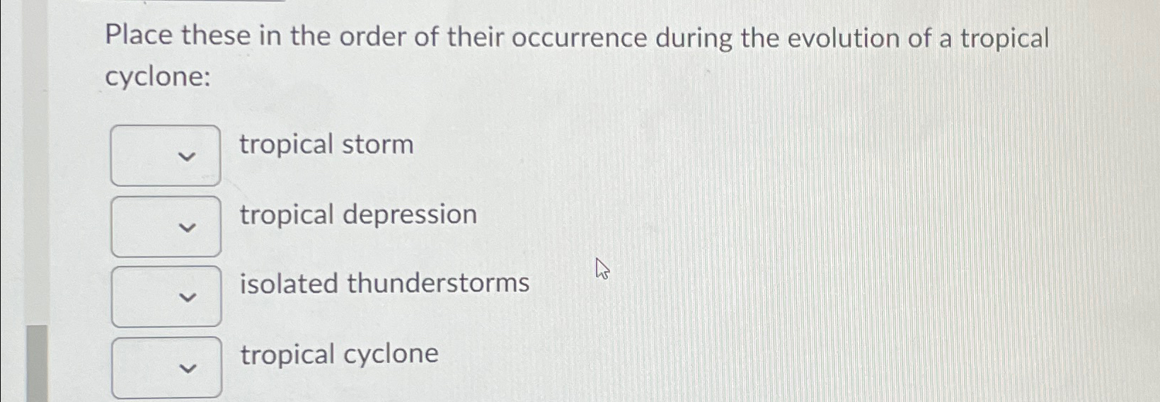 Solved Place these in the order of their occurrence during | Chegg.com