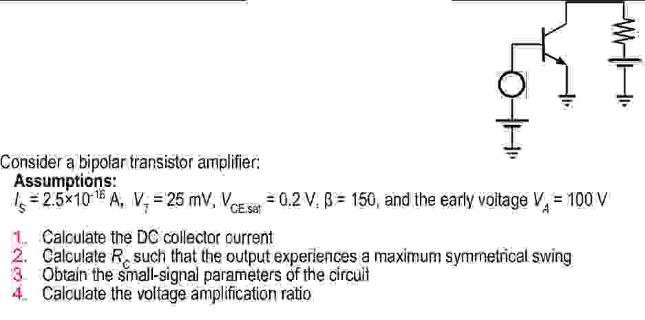 Solved Consider a bipolar transistor | Chegg.com