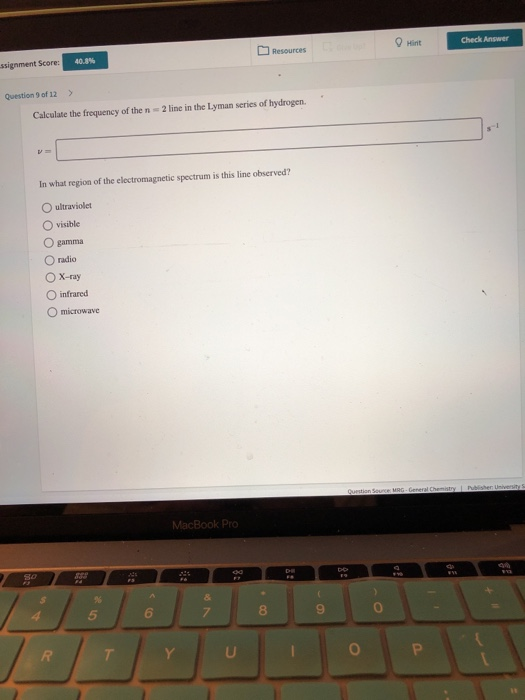 Solved Hint Check Answer Resources ssignment Score: 40.8% | Chegg.com