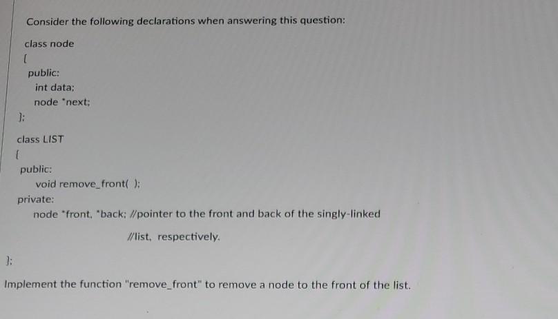 Solved Consider the following declarations when answering | Chegg.com