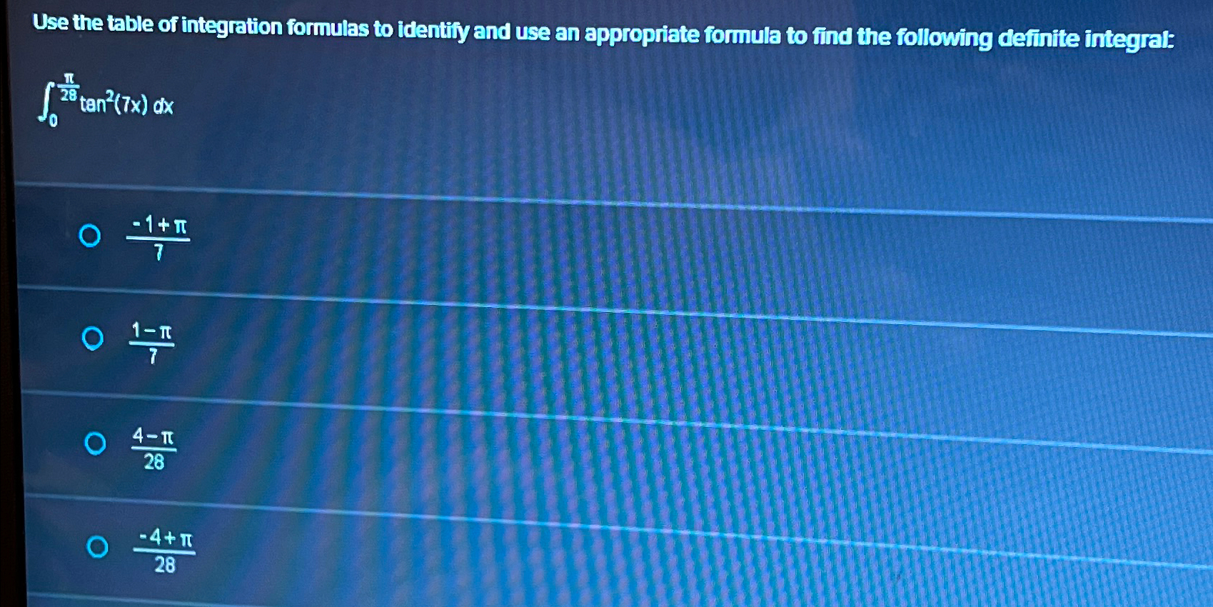 Solved Use the table of integration formulas to identiify | Chegg.com