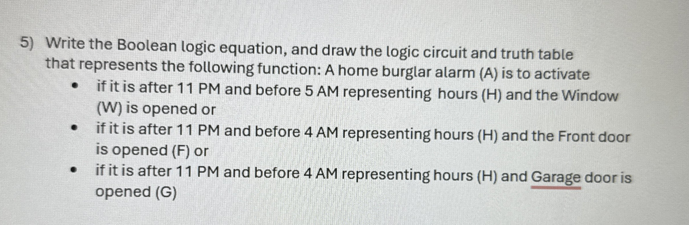 Solved Write The Boolean Logic Equation And Draw The Logic
