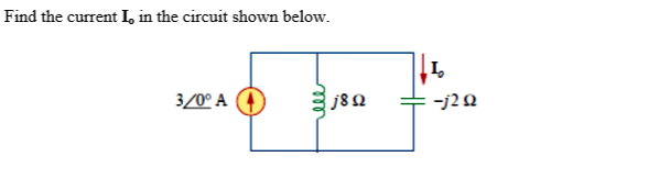 Solved Find the current I0 ﻿in the circuit shown below. | Chegg.com