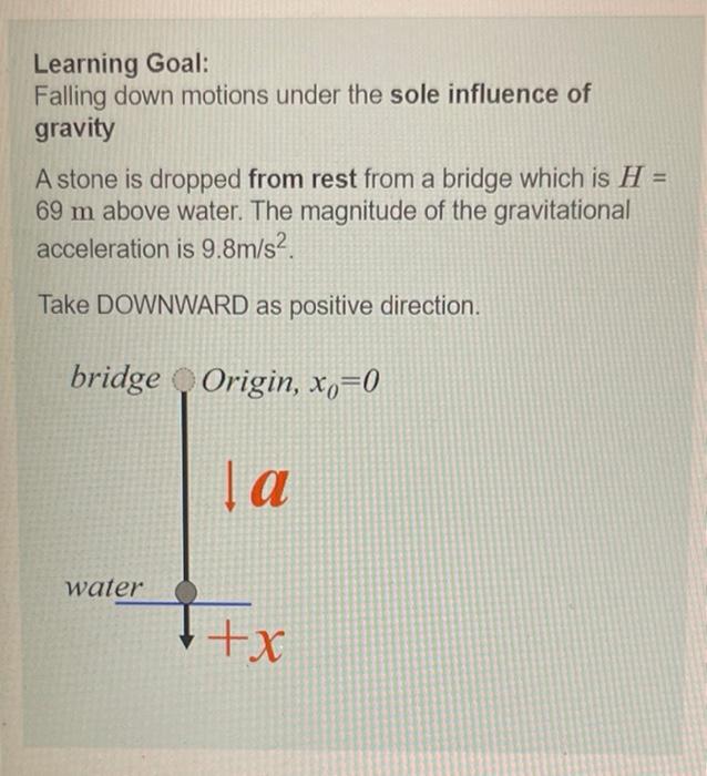 Solved Learning Goal: Falling down motions under the sole | Chegg.com