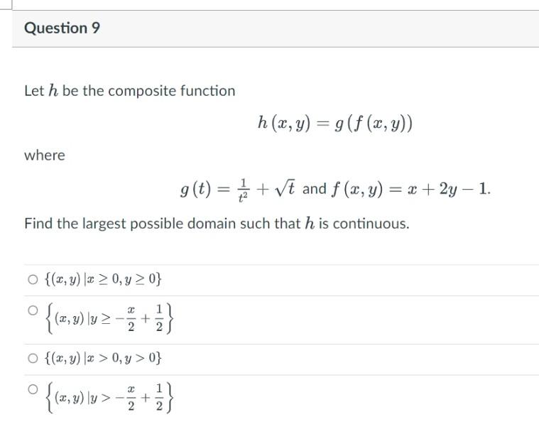 Solved Let h be the composite function h(x,y)=g(f(x,y)) | Chegg.com
