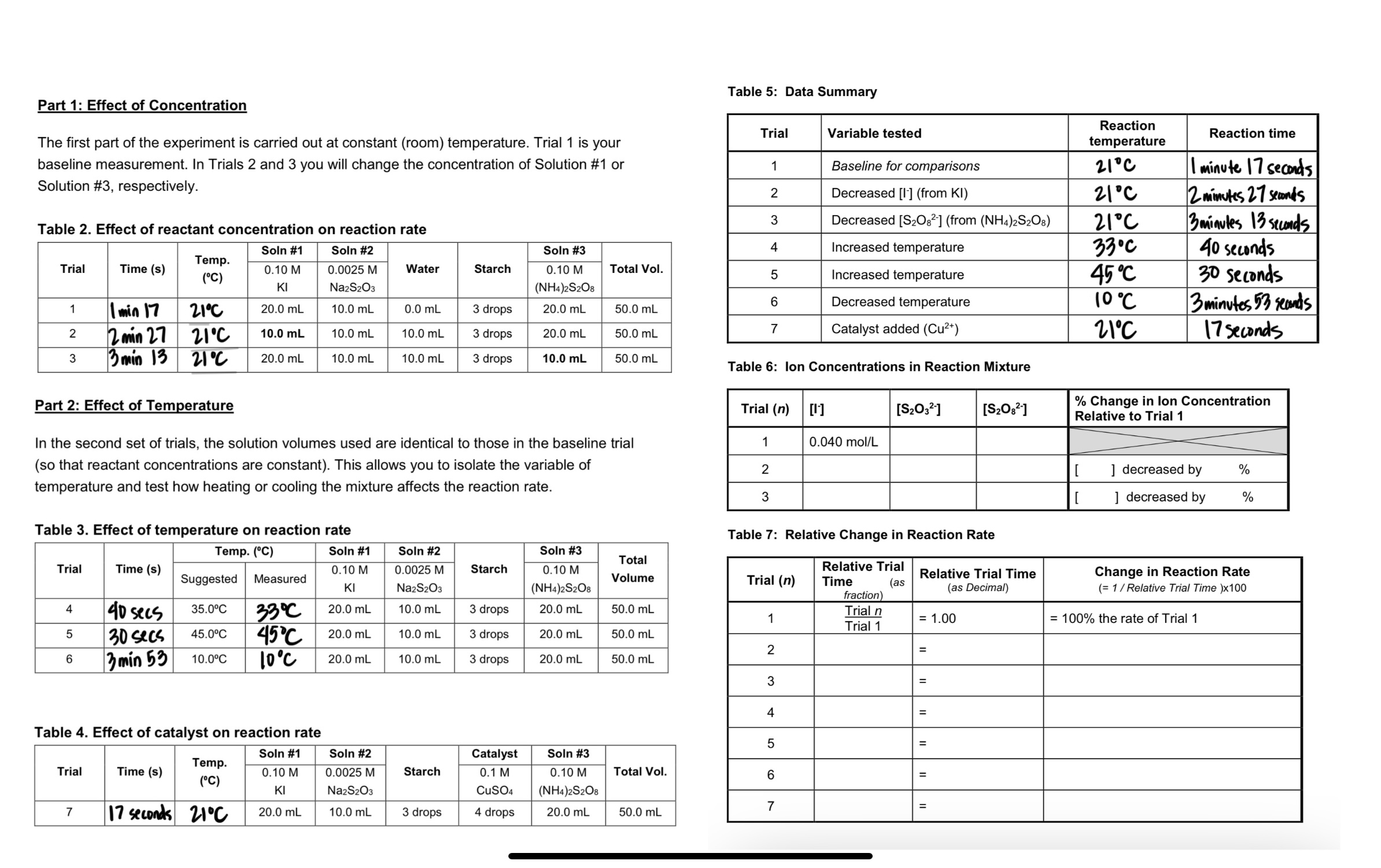 Solved Use the data I wrote on Table 5 ﻿to solve for Table 6 | Chegg.com