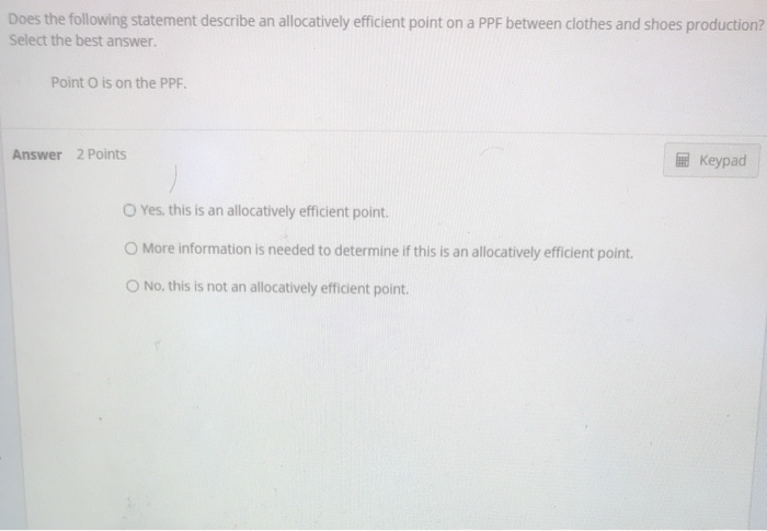 Solved Does the following statement describe an allocatively | Chegg.com