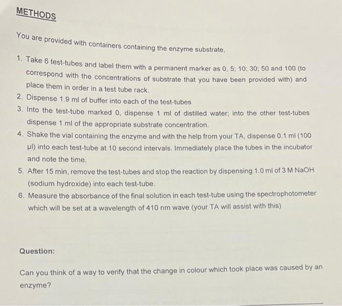 Solved You are provided with containers containing the | Chegg.com
