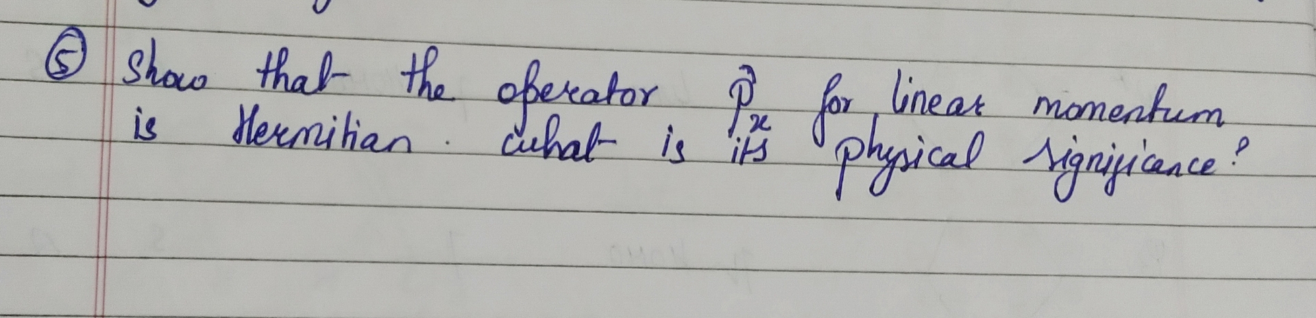 (5) ﻿Show that the operator vec(p)x ﻿for linear | Chegg.com