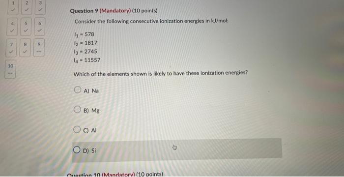 Solved Consider the following consecutive ionization | Chegg.com