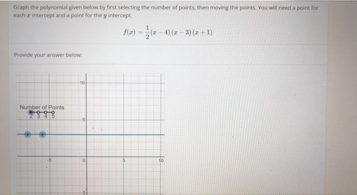 Solved Graph the polynomial given below by first selecting | Chegg.com