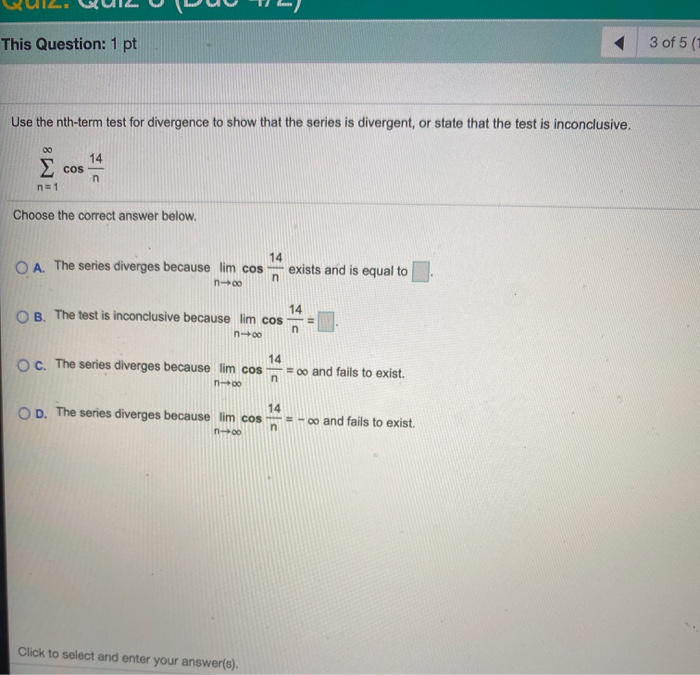 Solved Find A Formula For The Nth Partial Sum Of The Series 