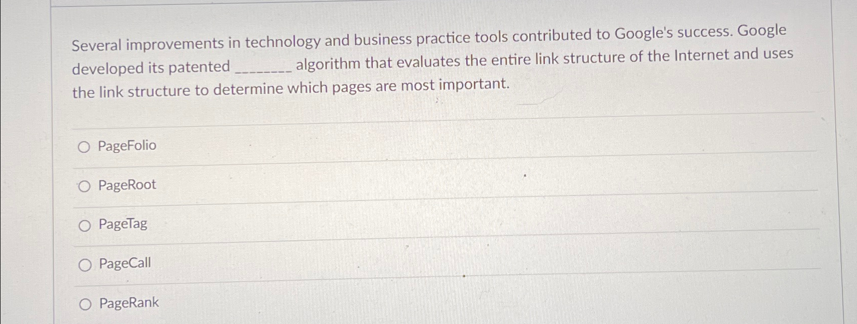 Solved Several improvements in technology and business | Chegg.com