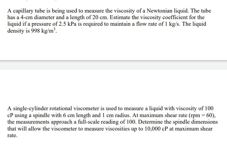 solved-a-capillary-tube-is-being-used-to-measure-the-chegg