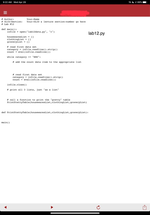 Solved python coding input files names have been bolded off | Chegg.com
