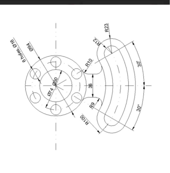 Solved autocad drawing | Chegg.com