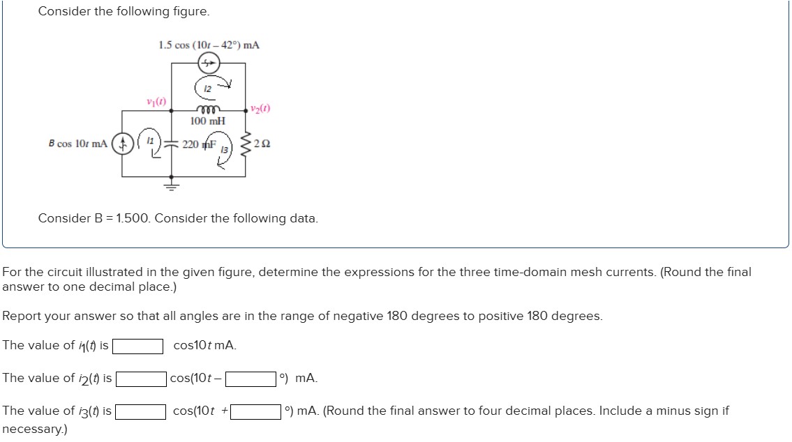 Solved For the circuit illustrated in the given figure, | Chegg.com