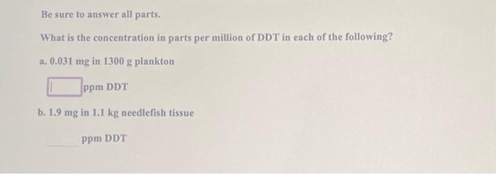 Solved Be sure to answer all parts. What is the | Chegg.com