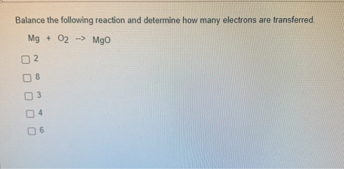 Solved Balance the following reaction and determine how many | Chegg.com