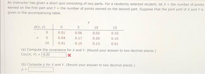 Solved An instructor has given a short quiz consisting of | Chegg.com