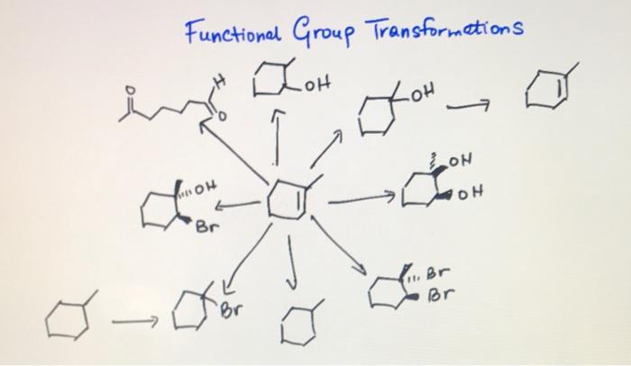 Solved Functional Group Transformations Ooh ingle 1 yor ON | Chegg.com
