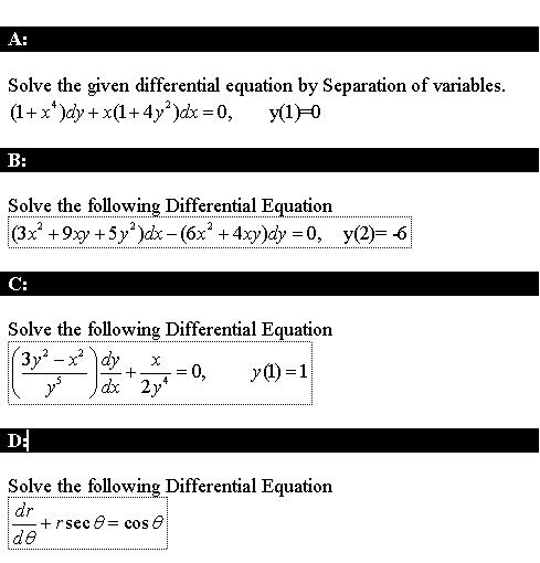 Solved Solve the given differential equation by Separation | Chegg.com