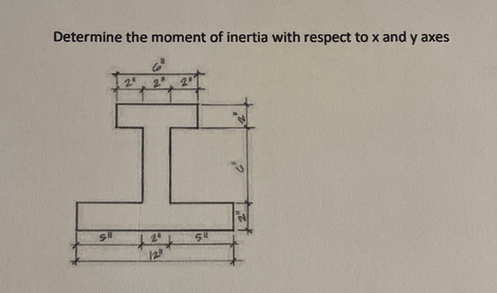 Solved Determine the moment of inertia with respect to x | Chegg.com