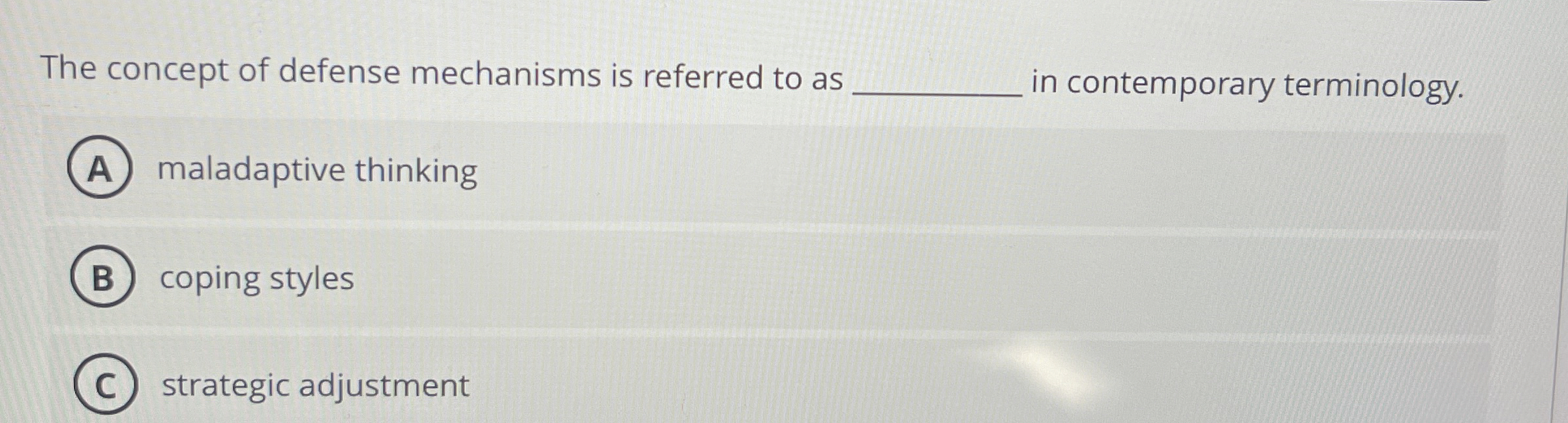 Solved The concept of defense mechanisms is referred to as | Chegg.com