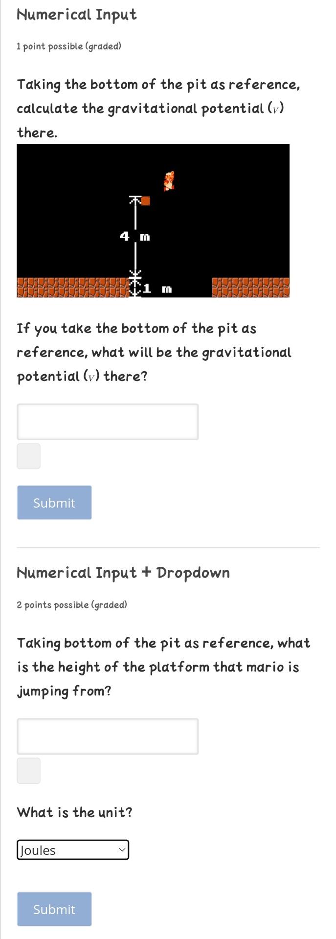 Solved Numerical Input 1 point possible (graded) Taking the | Chegg.com