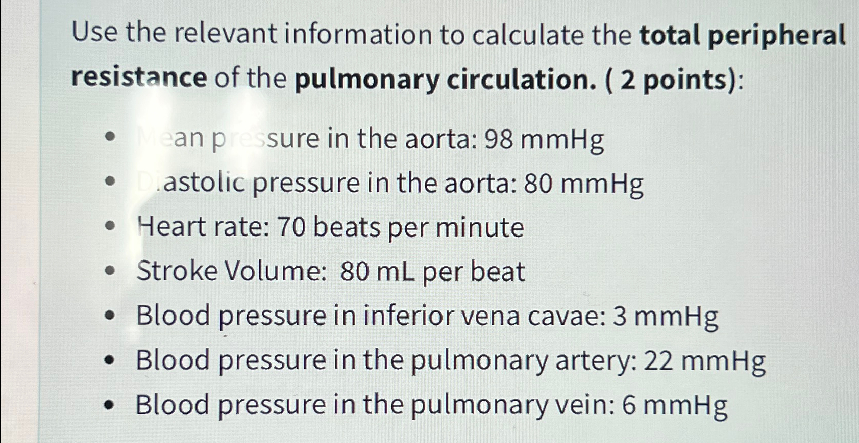 Solved Use the relevant information to calculate the total | Chegg.com