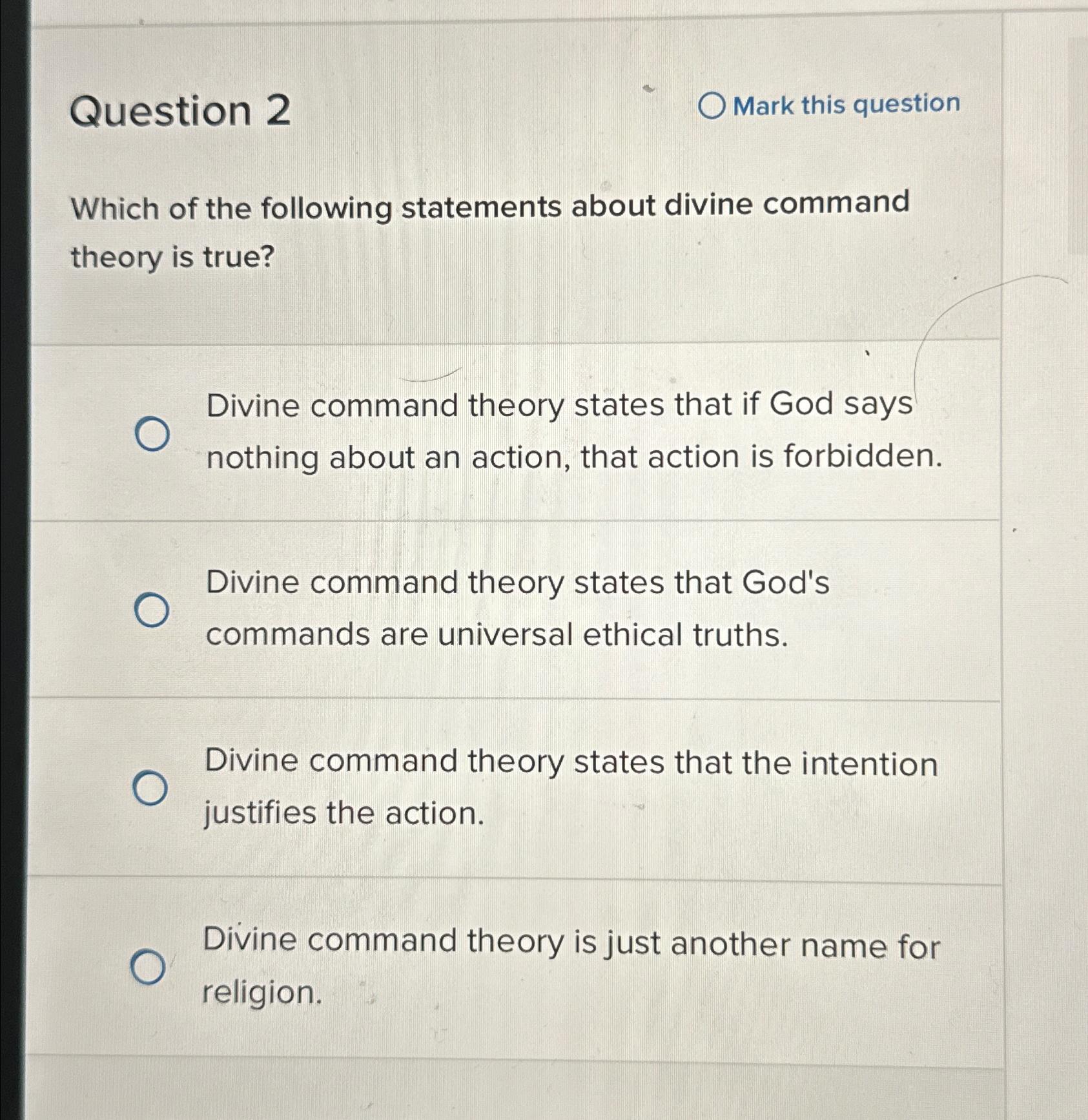 Solved Question 2Mark this questionWhich of the following | Chegg.com