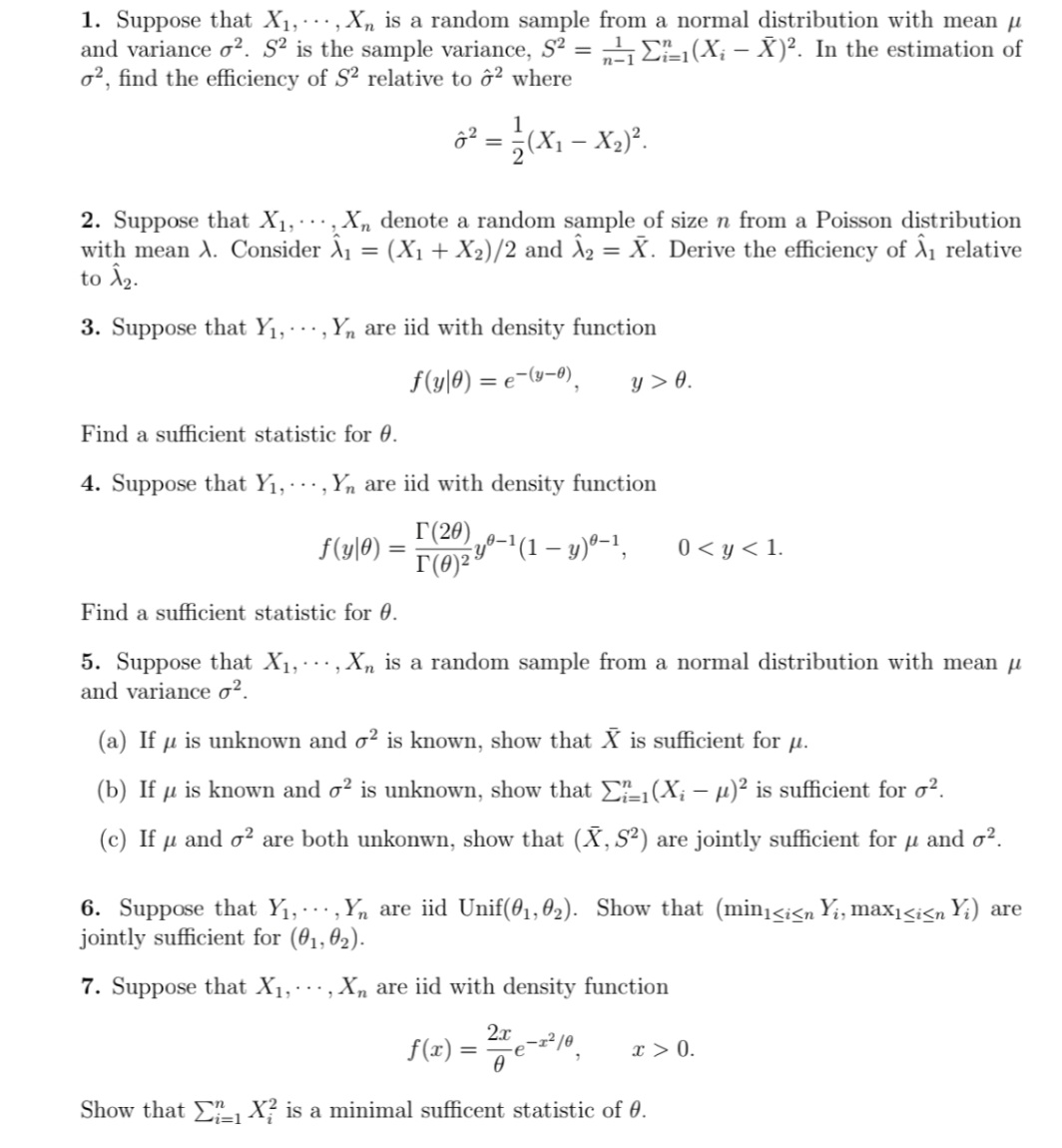 Solved Suppose that x1,cdots,xn ﻿is a random sample from a | Chegg.com