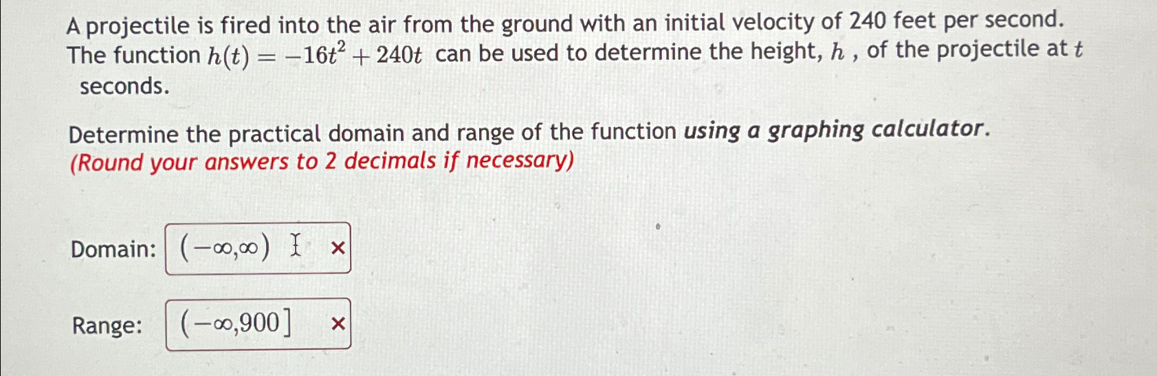 A projectile is fired into the air from the ground | Chegg.com