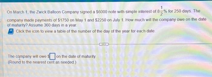 Solved On March 1, the Zwick Balloon Company signed a $6000 | Chegg.com