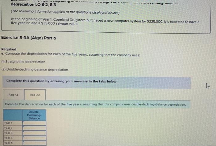 Solved Requlred Information Exercise 8-9A (Algo) Computing | Chegg.com