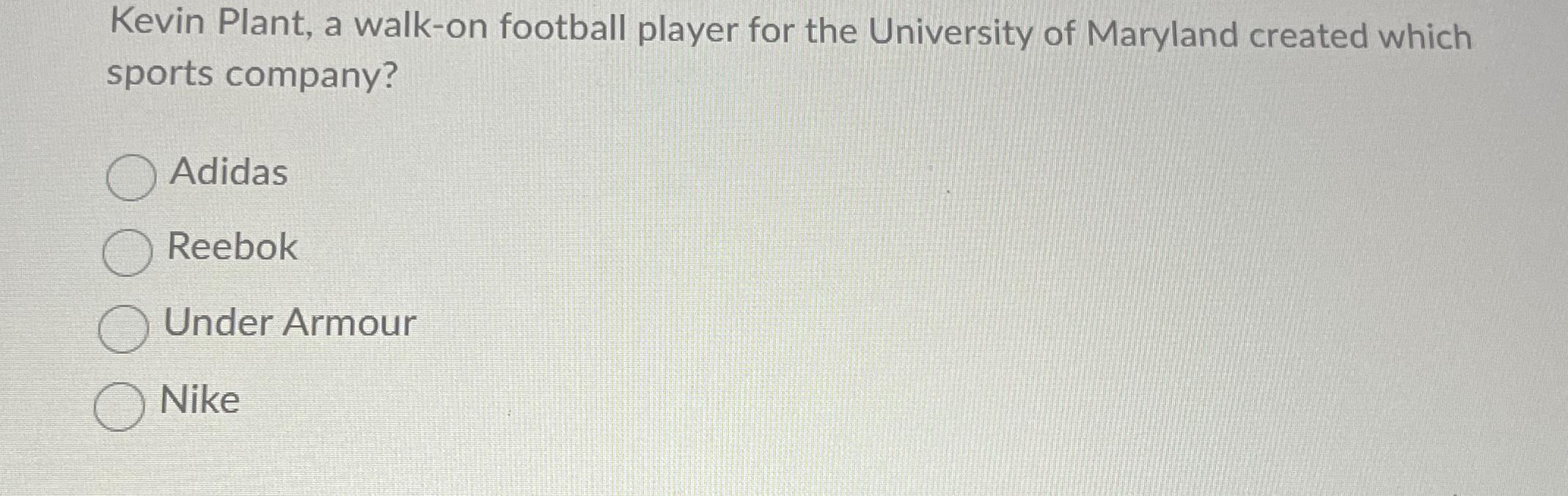 Solved Kevin Plant, a walk-on football player for the | Chegg.com