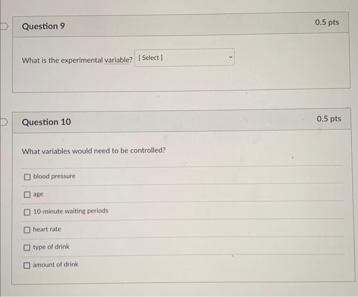 Solved For questions 7-12, refer to the experiment below: | Chegg.com
