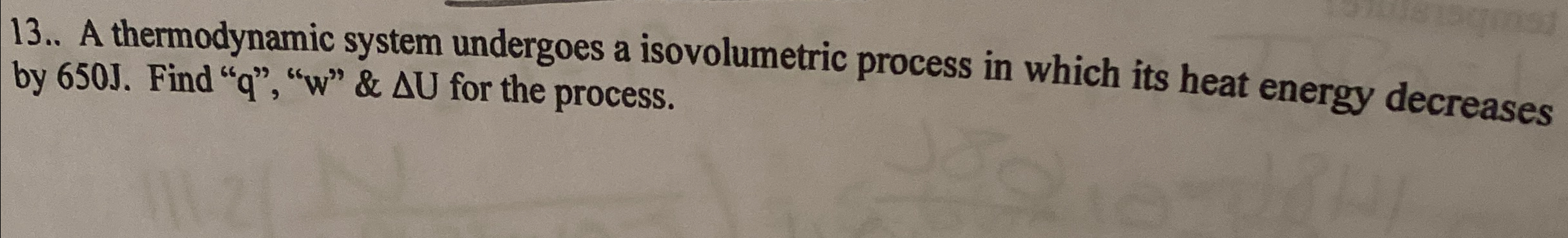 Solved 13.. ﻿A thermodynamic system undergoes a | Chegg.com