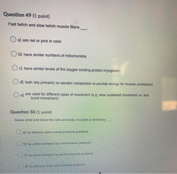 Solved Question 47 (1 point) If you are studying the cell | Chegg.com