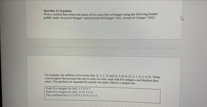 Solved code in java and have the same output and follow | Chegg.com