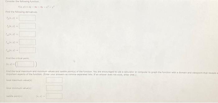 Solved Consider the folloming function. (x+h)=x∣−4x−4y−x2−y2 | Chegg.com
