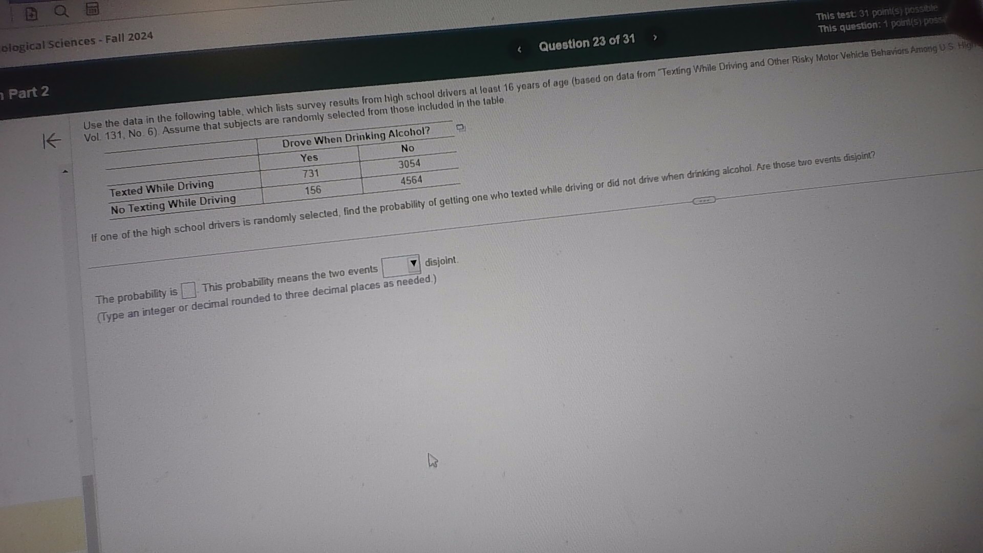 Solved Use the data in the following table, which lists | Chegg.com