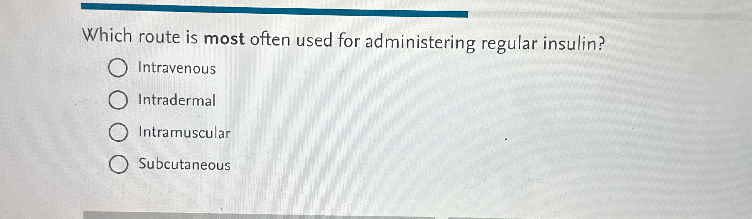 Solved Which route is most often used for administering | Chegg.com