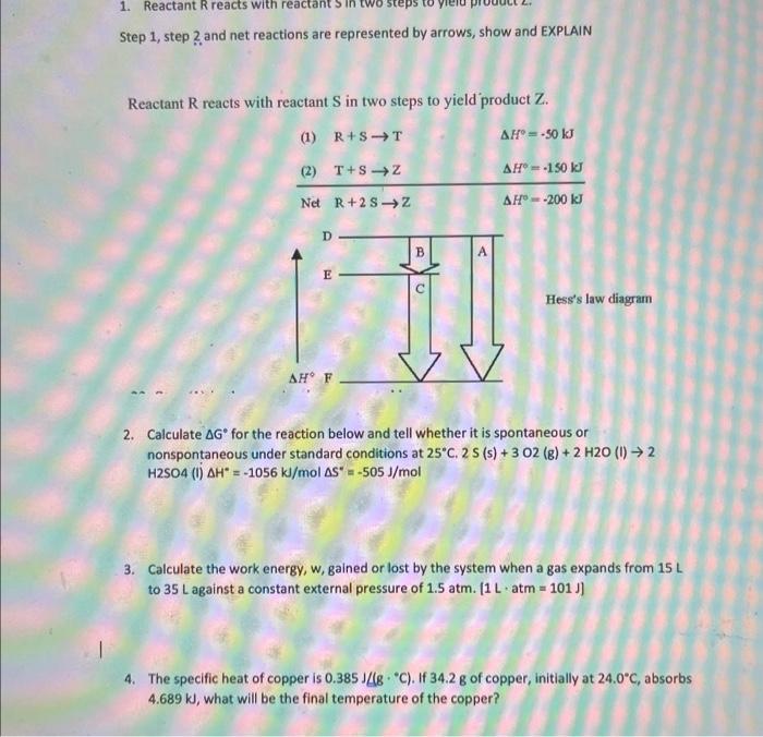 Solved Step 1, step 2.and net reactions are represented by | Chegg.com
