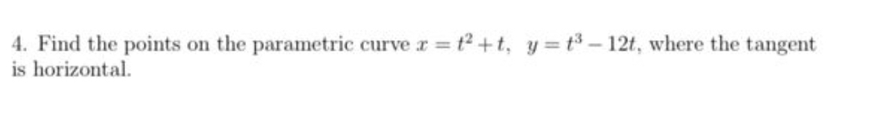 Solved Find the points on the parametric curve | Chegg.com